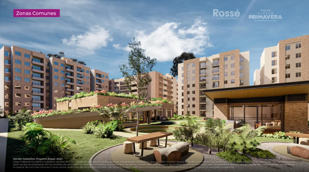 Apartamentos Rosales, proyecto ubicado Ciudad Primavera, Cajicá